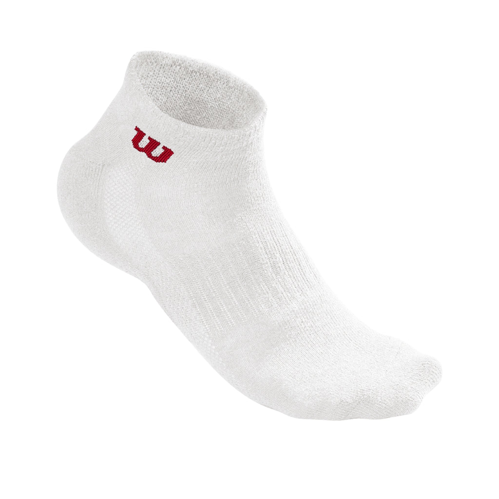 Wilson Mens Quarter Socks 3 Pairs White – Balwin Padel
